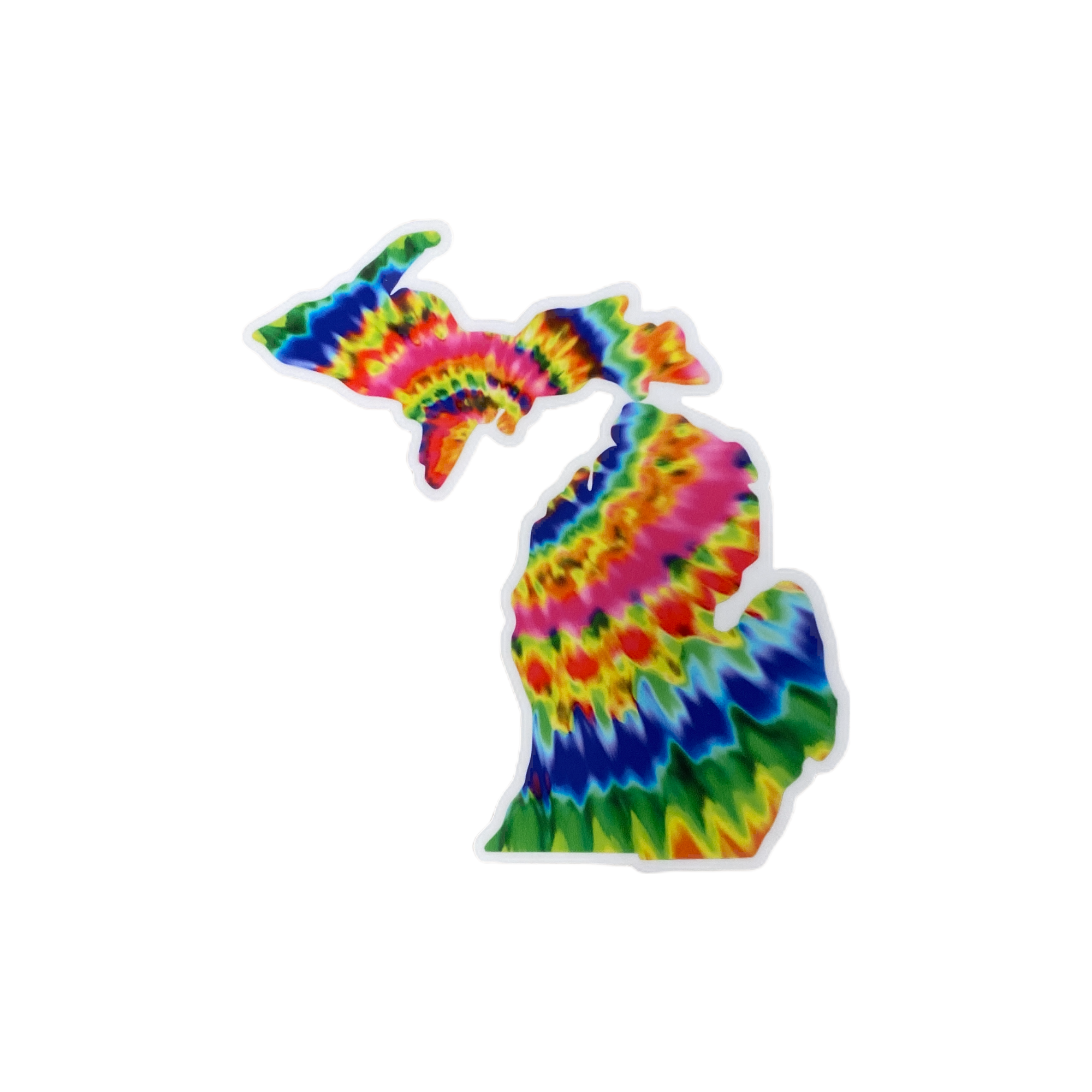 Printed Vinyl Decal-Rainbow Tye Dye | My State Designs