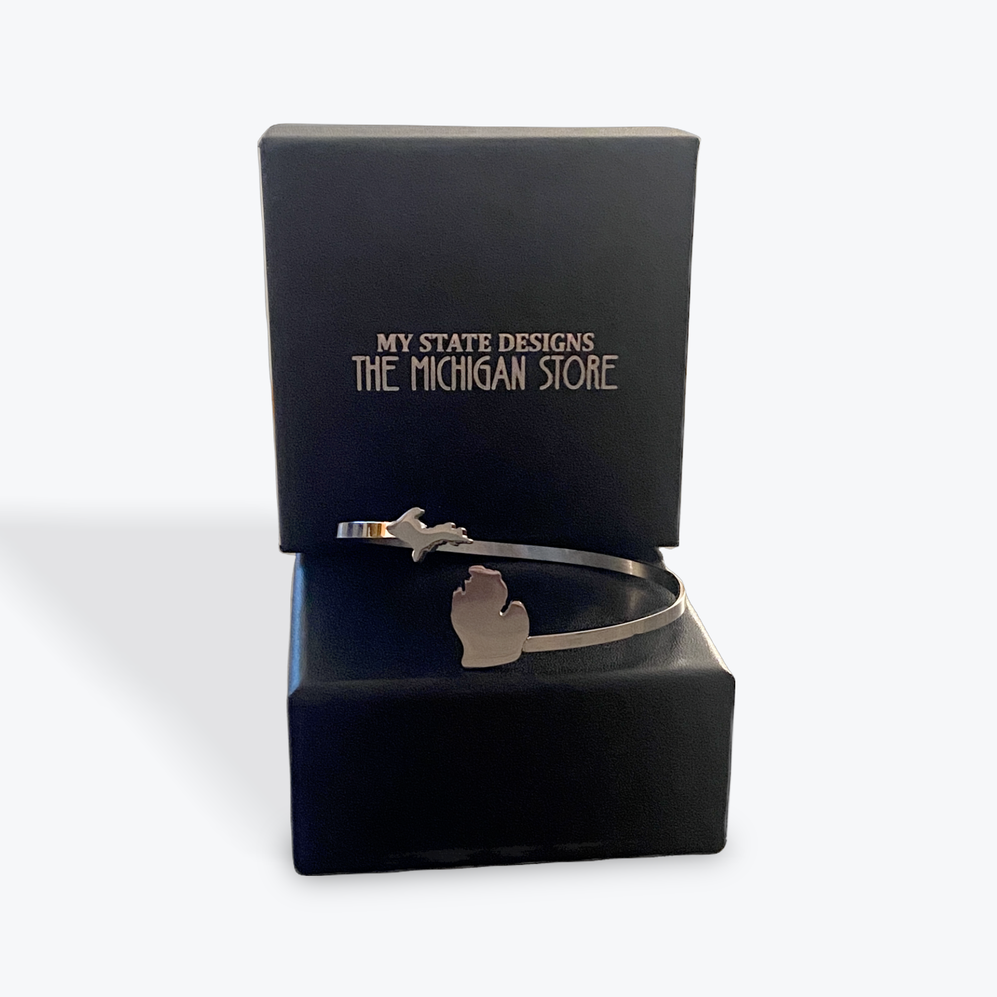 Jewelry: Silver Michigan Map Bracelet | My State Designs